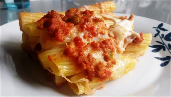 Pasta con ragú al horno | Cocina