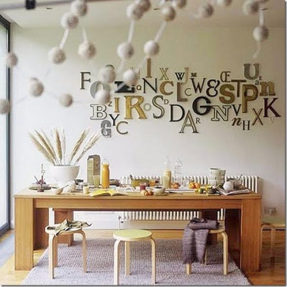 Decorar las paredes con letras y números | Bricolaje