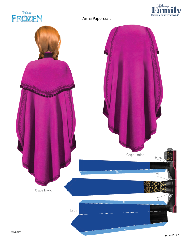 Imprimibles: Papercraft Frozen – Elsa y Anna | Manualidades