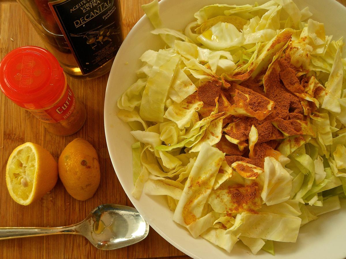 Repollo con curry | Cocina
