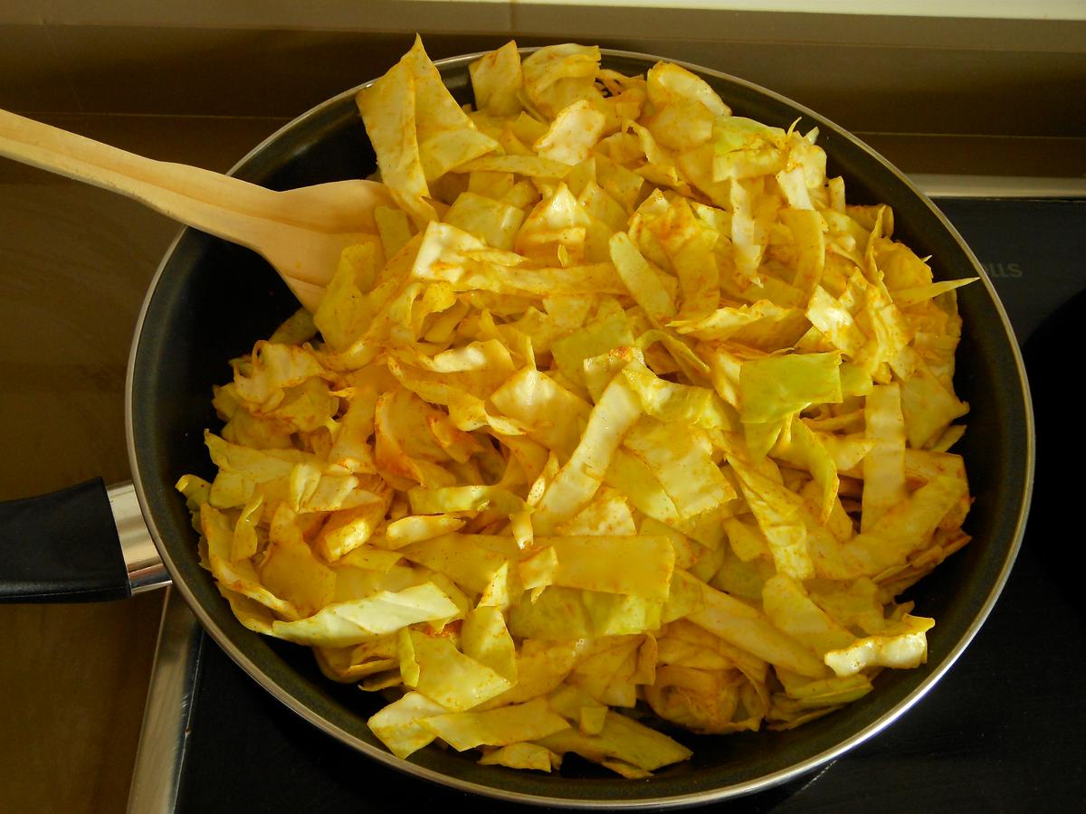 Repollo con curry | Cocina