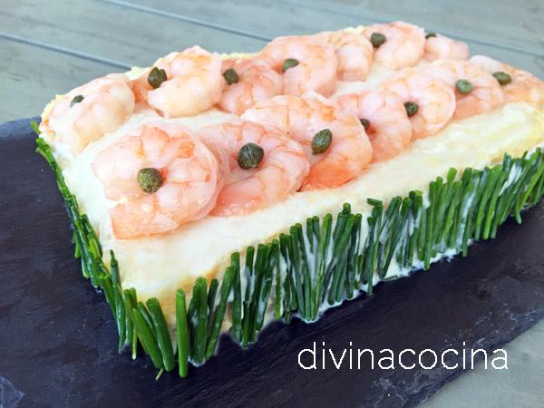 Pastel de marisco con pan de molde | Cocina