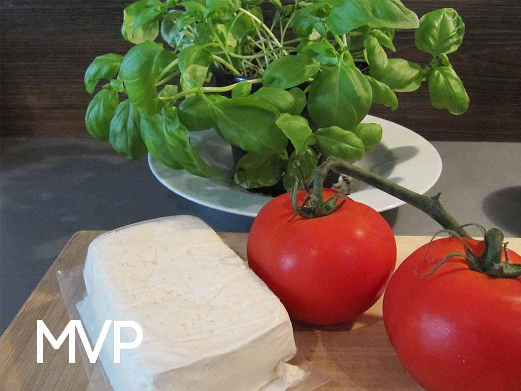 Receta ensalada caprese Vegana | Sin lactosa | Cocina