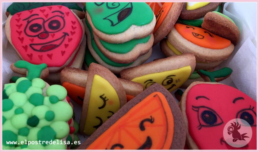 Galletas decoradas de Frutas | Cocina