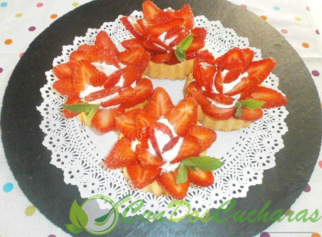 Fresas con chantilly en tartaletas de bizcocho | Cocina