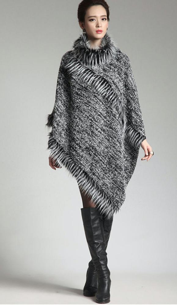 El poncho se ha convertido en una prenda fashionista y chic, 25 modelos ...