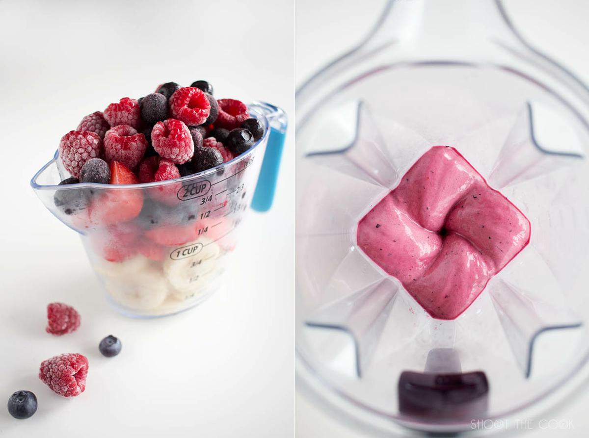 Batido de Frutos Rojos – 3 ingredientes | Cocina