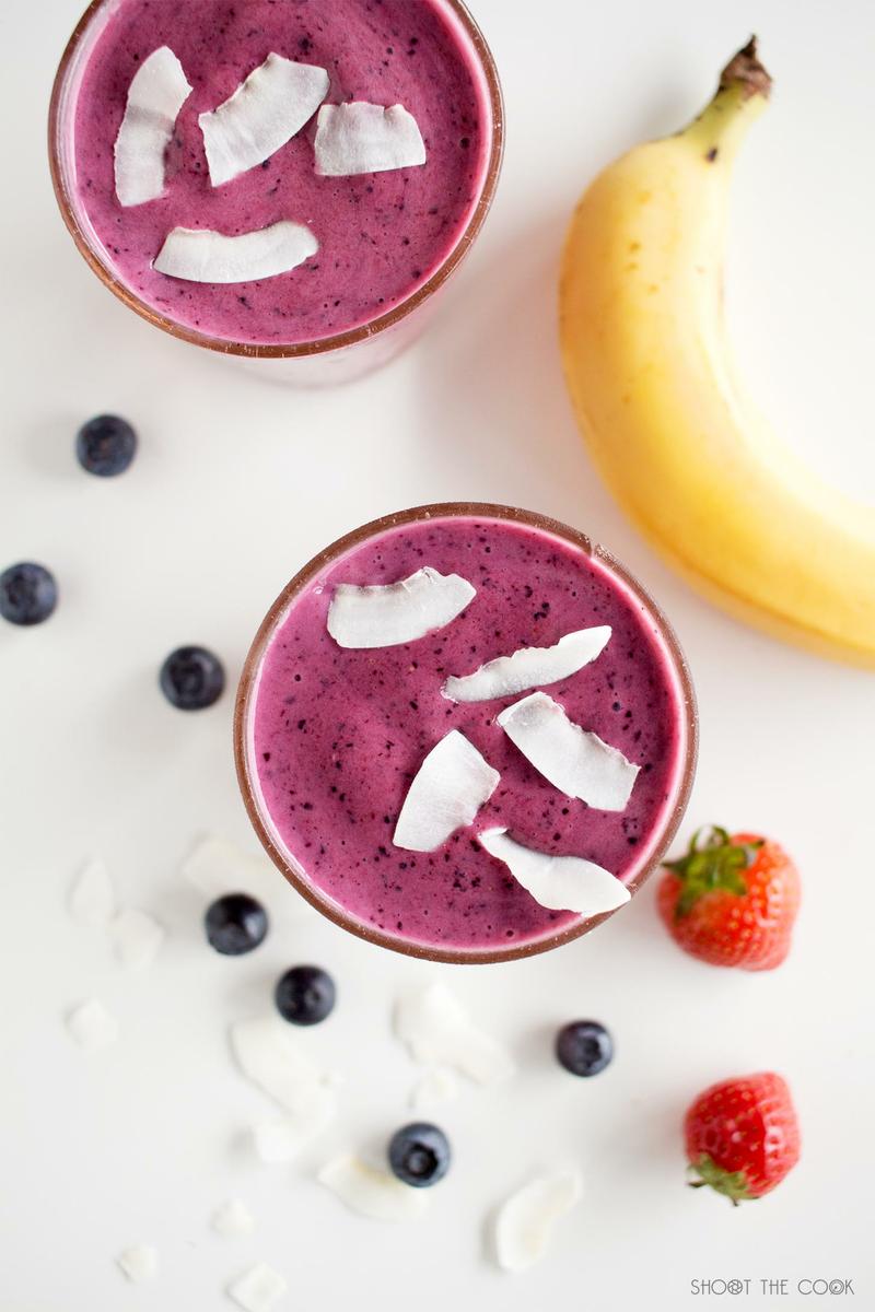 Batido de Frutos Rojos – 3 ingredientes | Cocina