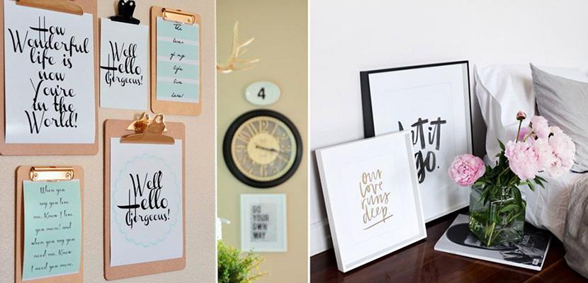 Decorar con el novedoso Lettering | Decoración