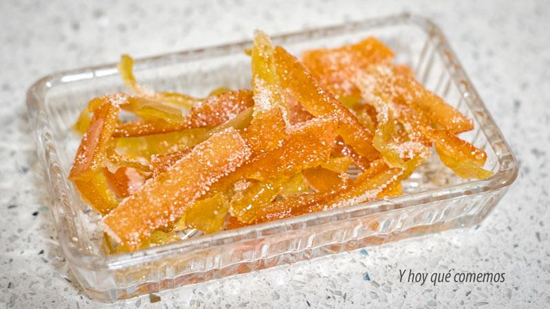 Fruta escarchada – Piel de naranja y limón confitados | Cocina