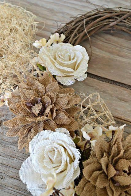 20 detalles decorativos hechos con arpillera / 20 Decoratives details ...