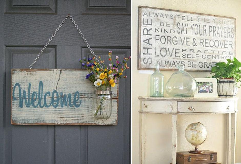 Decorar con tablas de madera // Decorate with wooden boards | Decoración