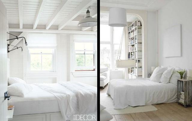 30 propuestas de dormitorios blancos | Decoración