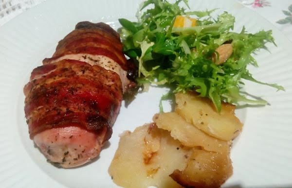 Pechugas de pollo y bacon al horno | Cocina