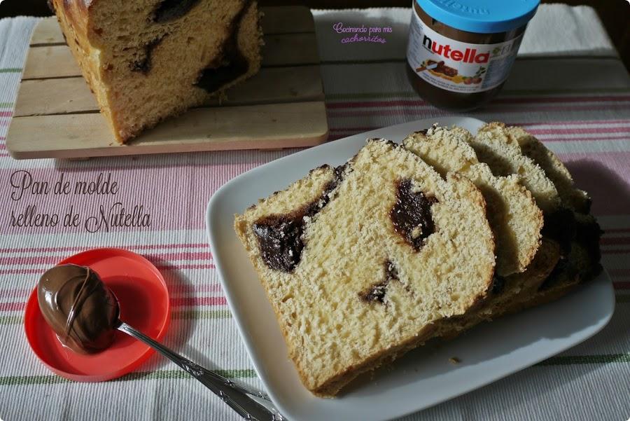 Pan de molde relleno de Nutella | Cocina
