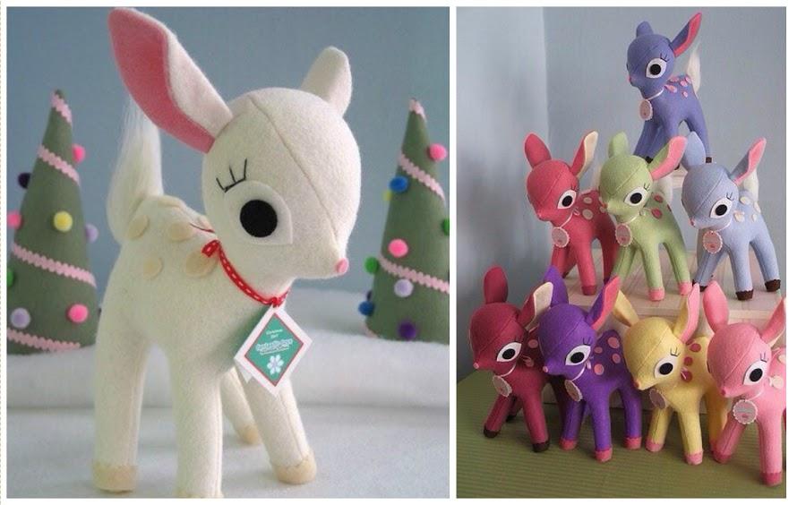 Juguetes para niños- venados con moldes | Manualidades