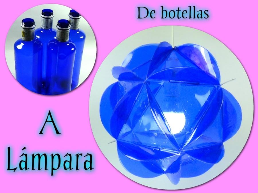 Lámpara con botellas de plástico | Manualidades