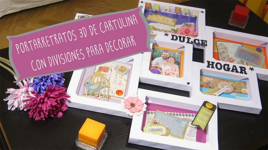 Portarretratos 3D con cartulina | Manualidades