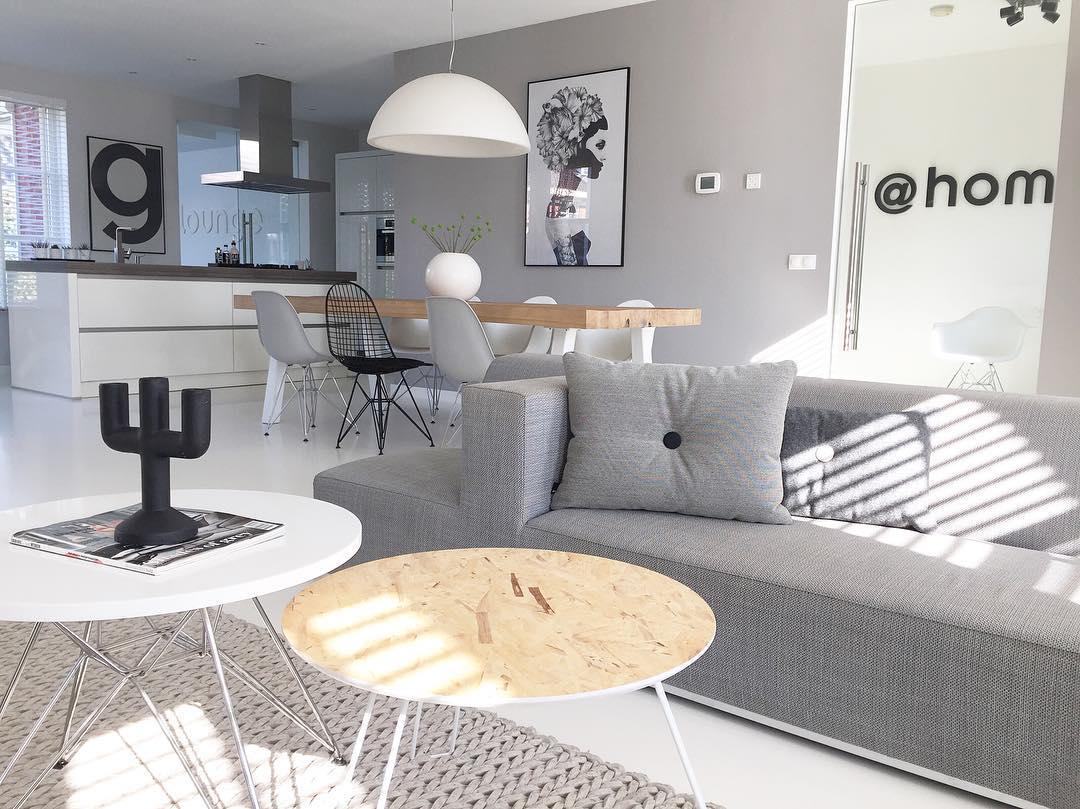 Gris y madera natural, la combinación perfecta | Decoración