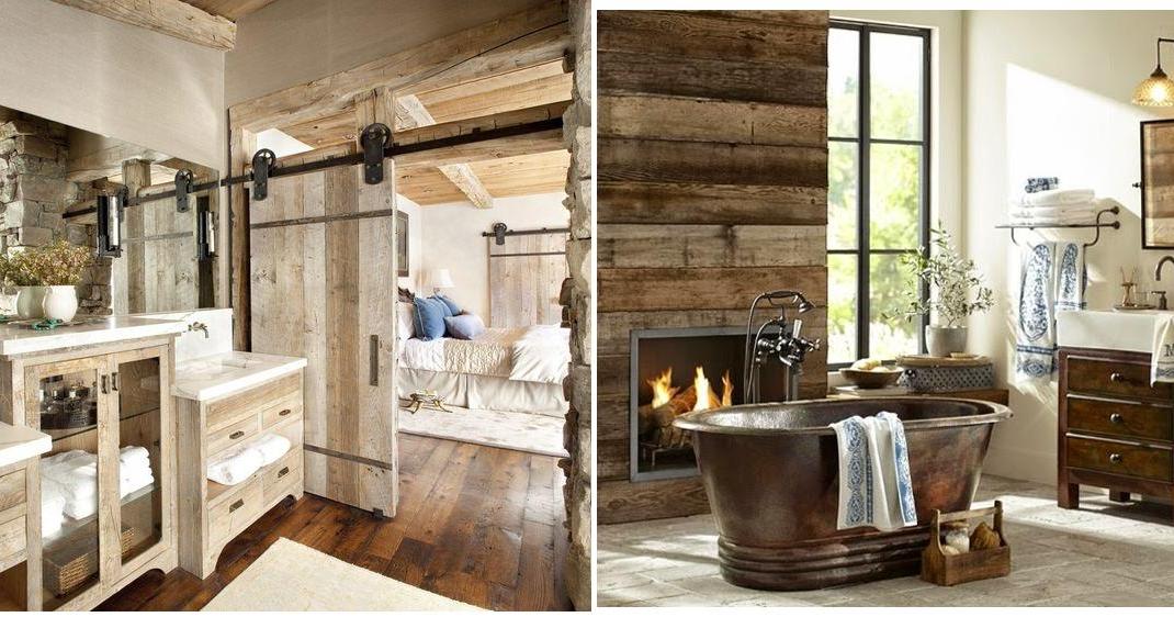 Ideas de Baños con Estilo Rústico | Decoración