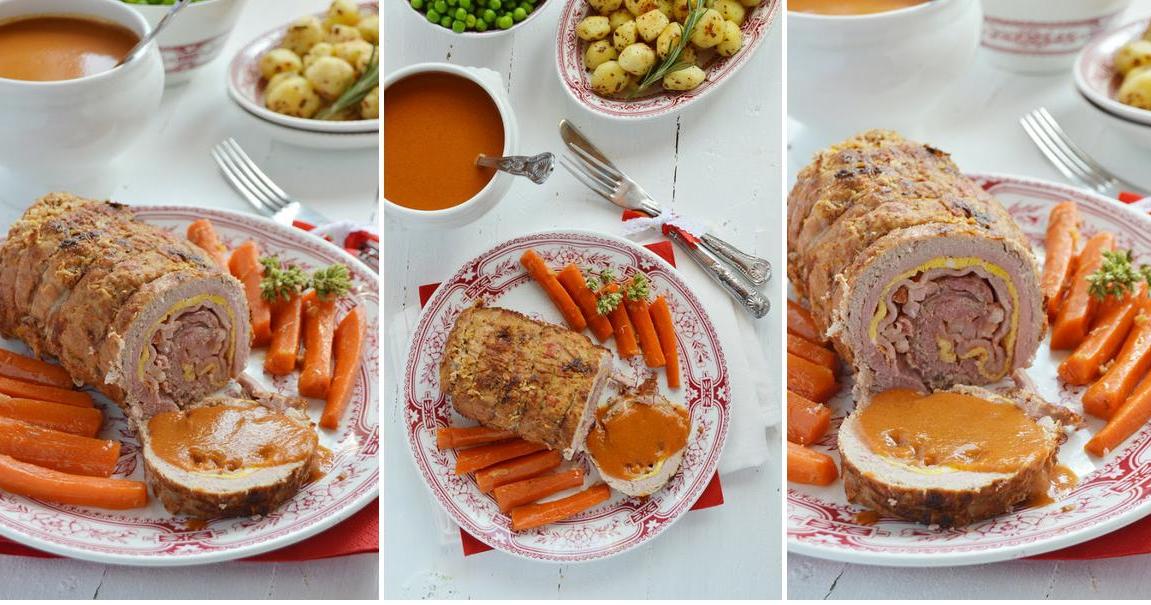 Ternera rellena con patatas salteadas | Cocina