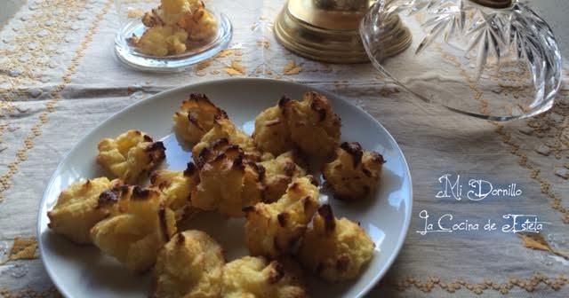 Yemitas de coco, con crema pastelera en microondas. | Cocina