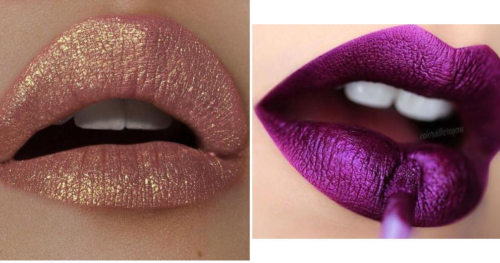 Labios de metal: paso a paso | Belleza