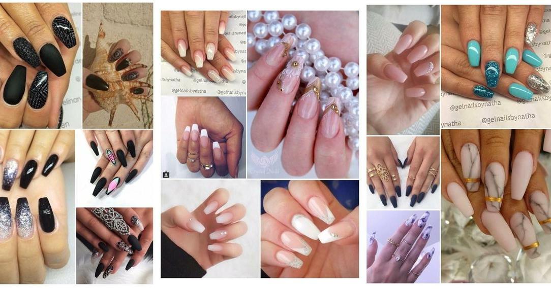 Uñas ballerina: ¡+30 diseños de uñas decoradas con punta coffin! | Belleza