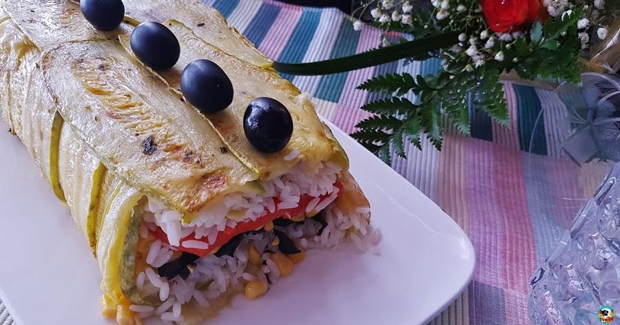 Pastel de calabacín relleno | Cocina