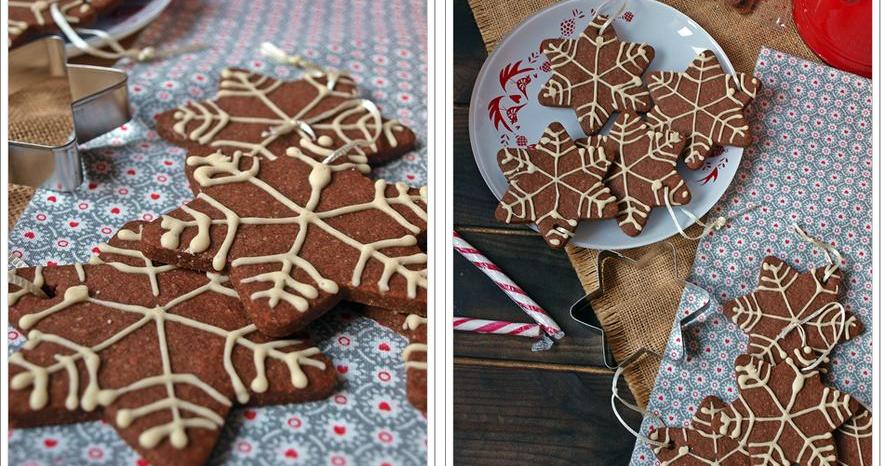 Galletas estrella navidad (chocolate y almendra) | Cocina