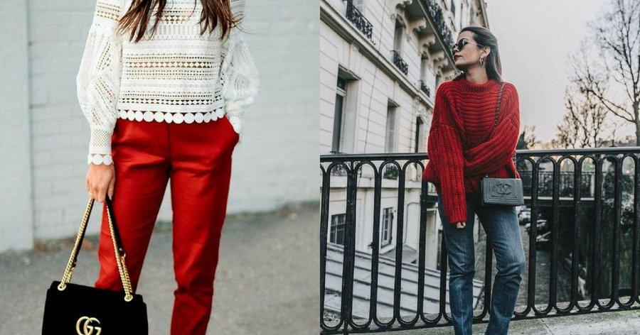 35 increíbles outfits en color rojo | Belleza