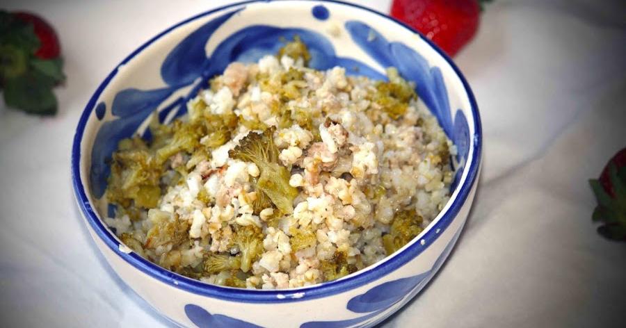 Bulgur con arroz integral, carne y brócoli | Cocina