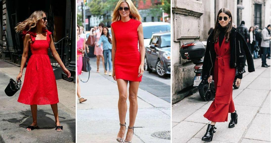 ¿Cómo combinar un vestido rojo? 17 looks | Belleza
