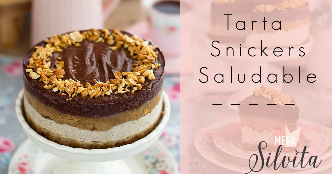 Tarta snickers saludable en solo 10 minutos | Cocina