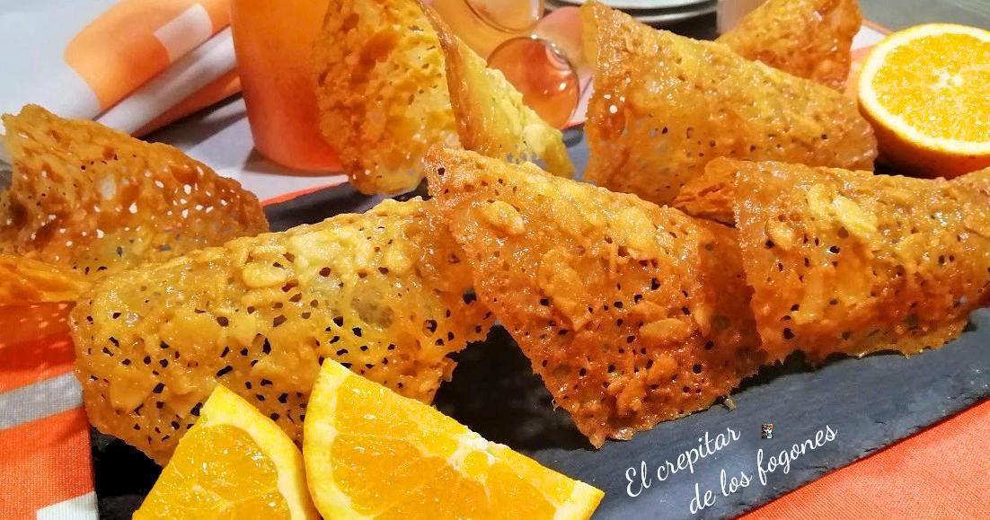 Tejas de almendra y naranja | Cocina