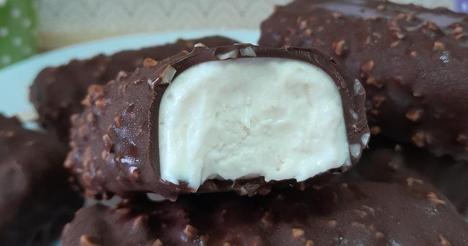 Helado tipo magnum de coco (sin heladera) | Cocina