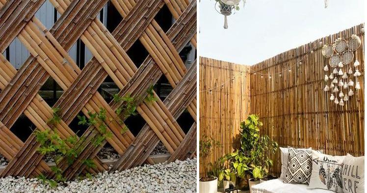 Ideas con bambú para exteriores de casas residenciales | Decoración