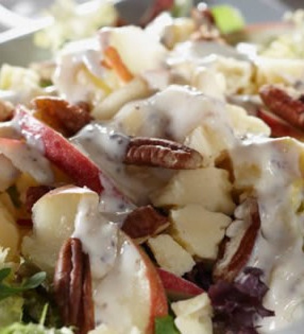 Top 85 Imagen Receta Ensalada De Manzana Con Nuez Y Crema Abzlocal Mx