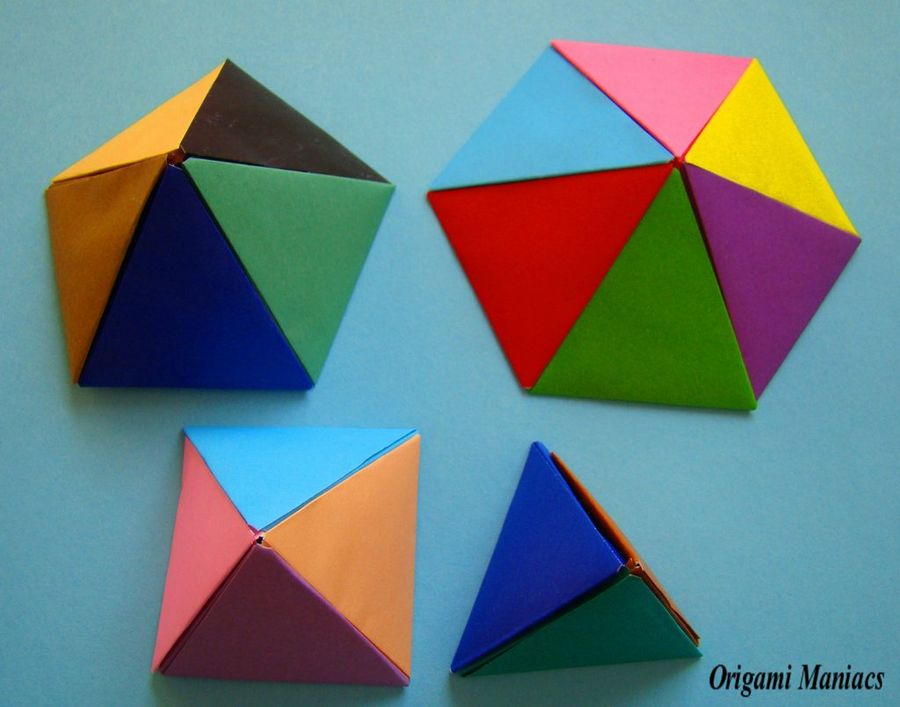 El origami y las Matematicas: Piramides en Origami | Manualidades