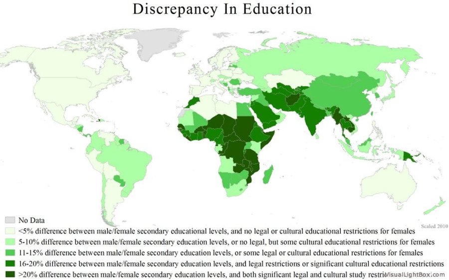 13 mapas sobre la situación de la mujer en el mundo | Ecología