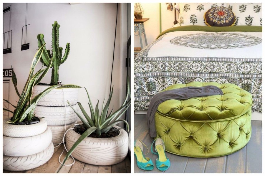 Ideas creativas para reutilizar neumáticos | Bricolaje